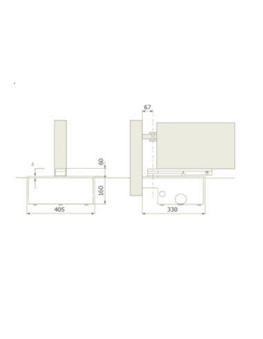 CAME U1985 Kit de 2 caissons de fondation FROG-CF, caisson Came